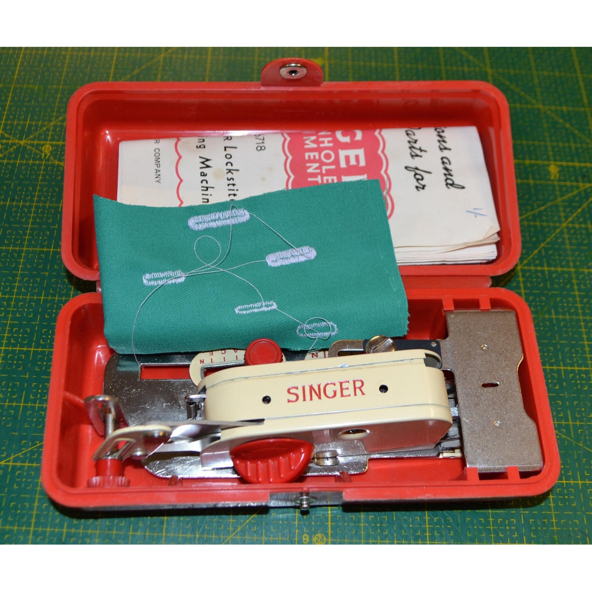 SINGER Cream Buttonhole Attachment